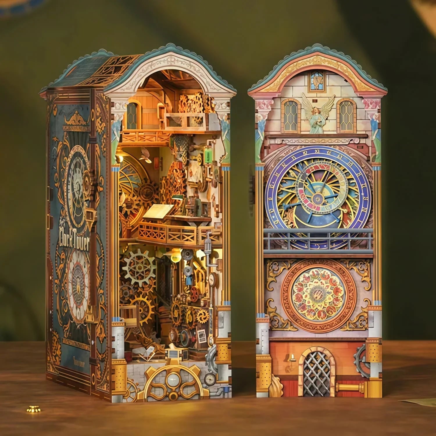Clock Tower Book Nook – DIY Book Nook Kit – Book nook